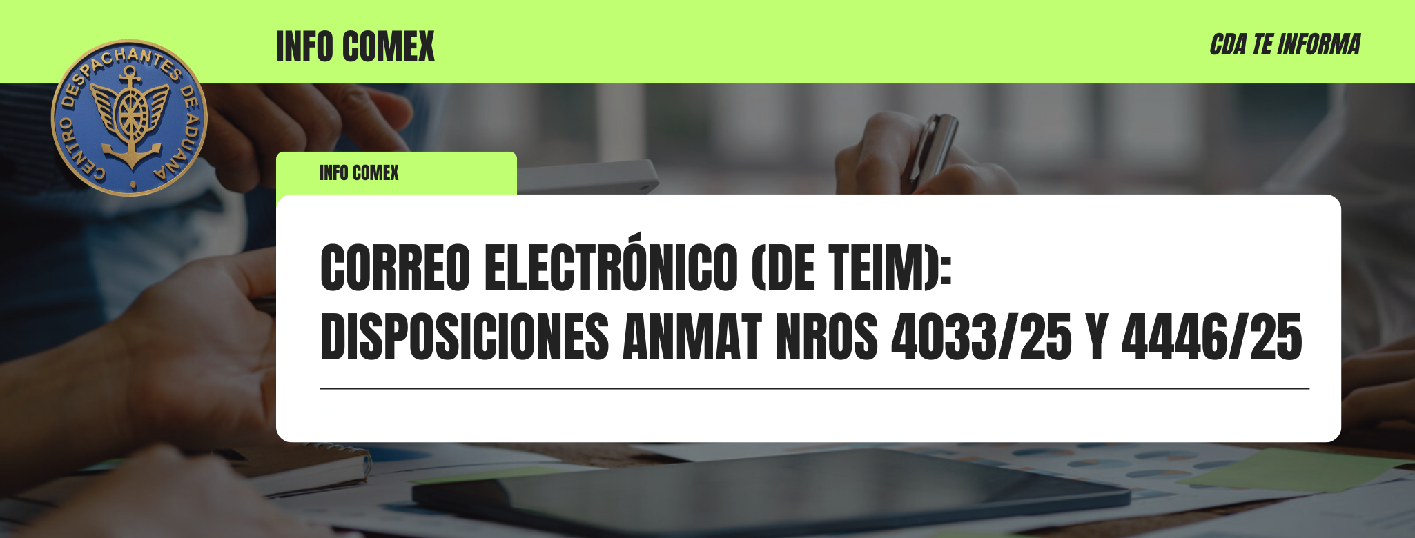 CDA - Centro Despachantes de Aduana de la Republica Argentina - Correo ...